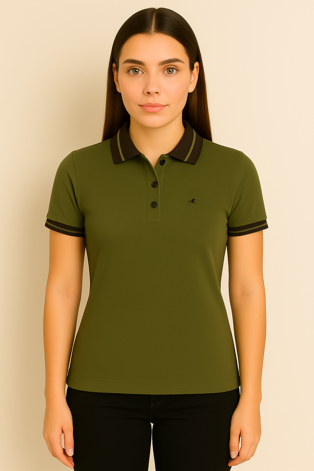 Polo emma verde oliva para mujer – Polo Atlantic® | Tienda Oficial Colombia